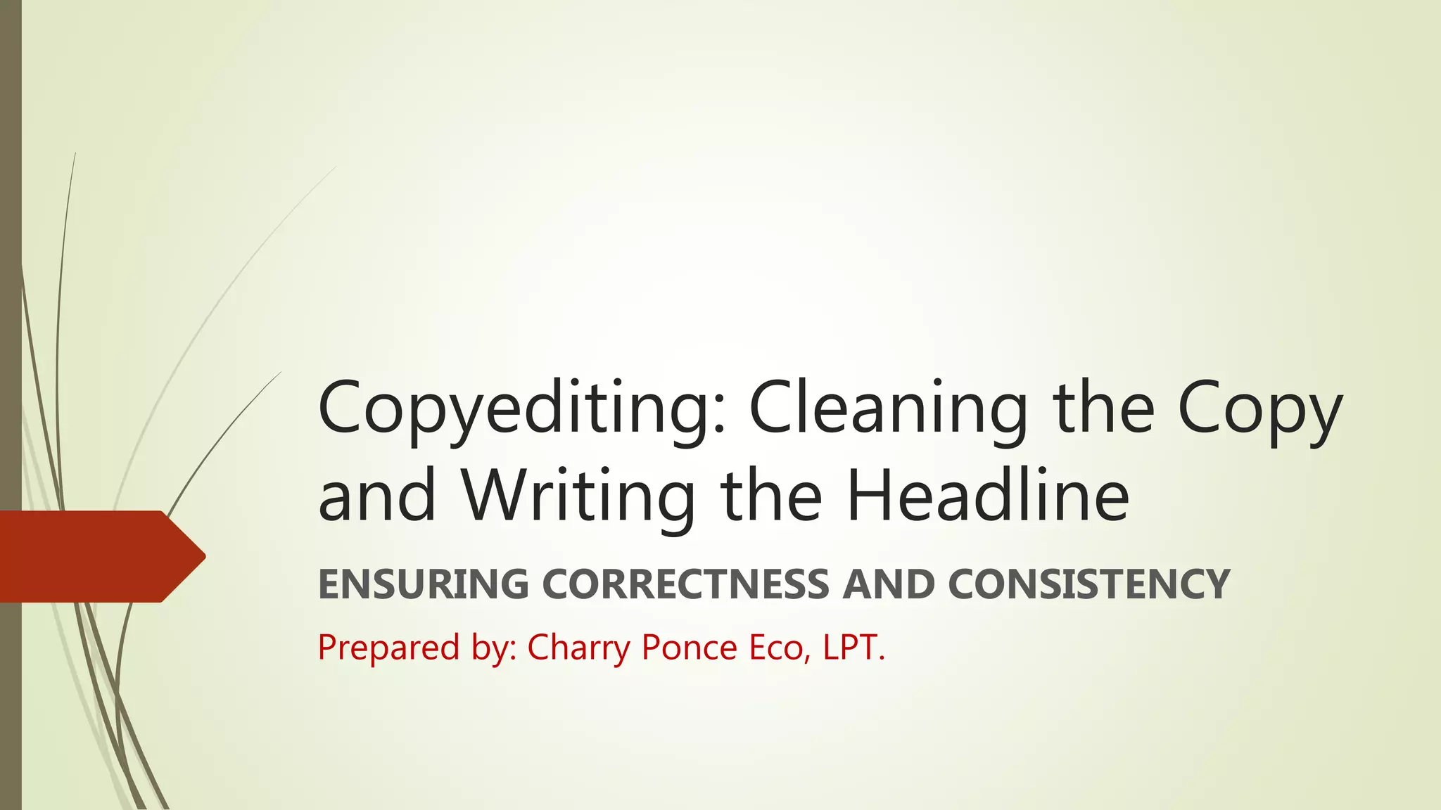 Copyediting | PPTX
