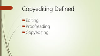 Copyediting | PPTX