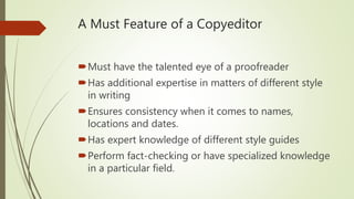 Copyediting | PPTX