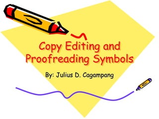 Copy Editing and Proofreading symbols | PPTX