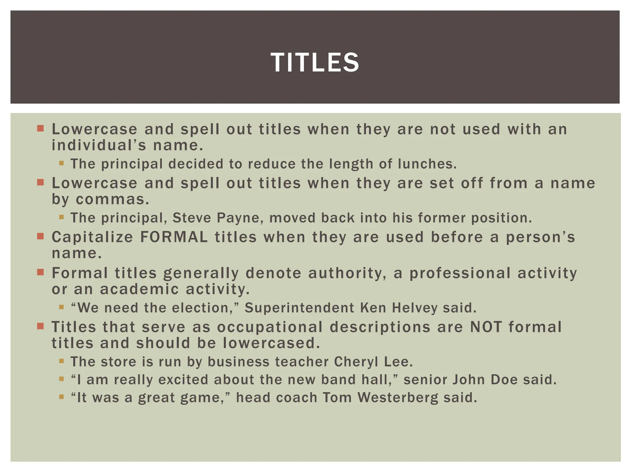 Copy-editing NewSymbols and AP Style.ppt