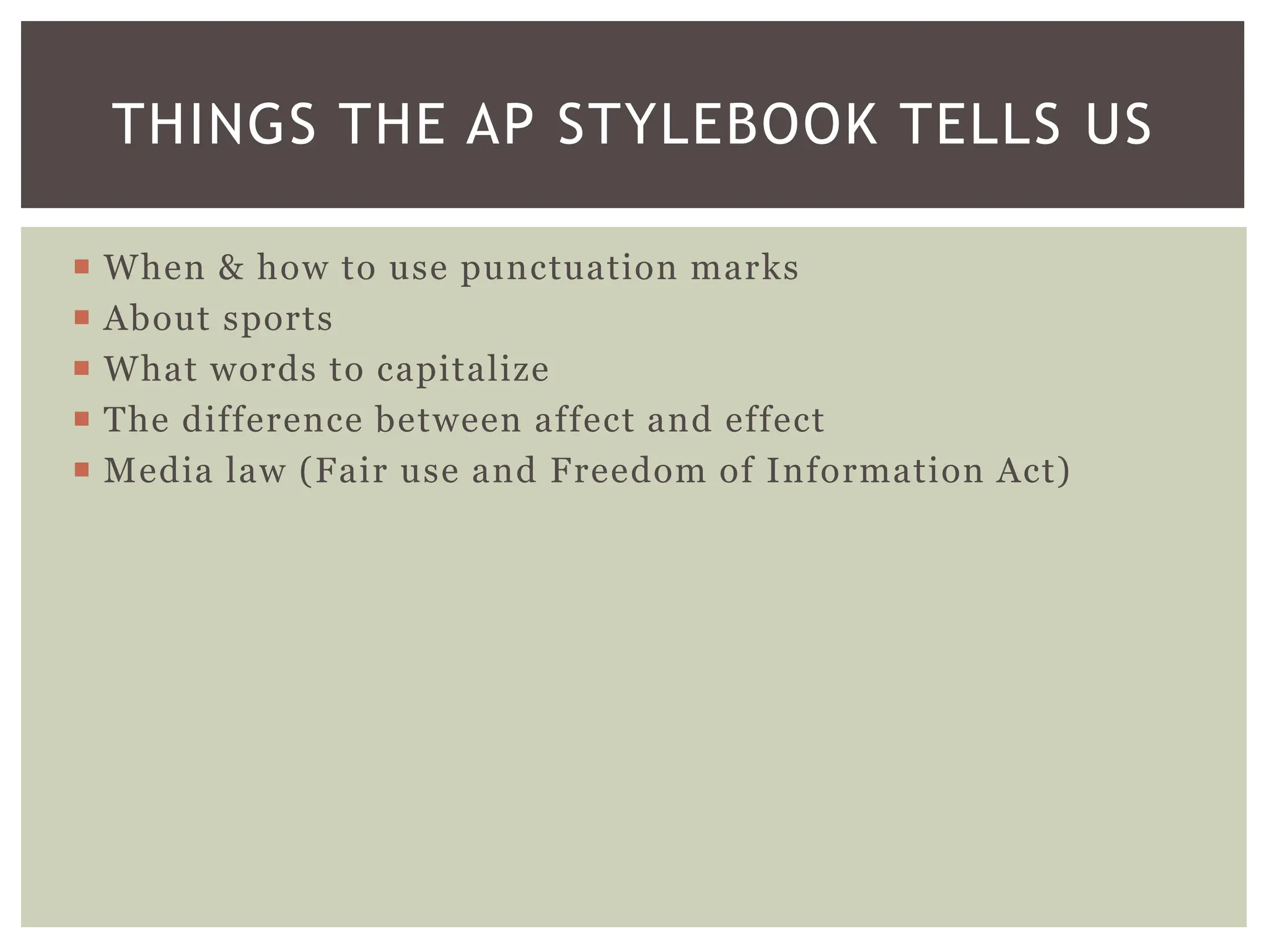 Copy-editing NewSymbols and AP Style.ppt