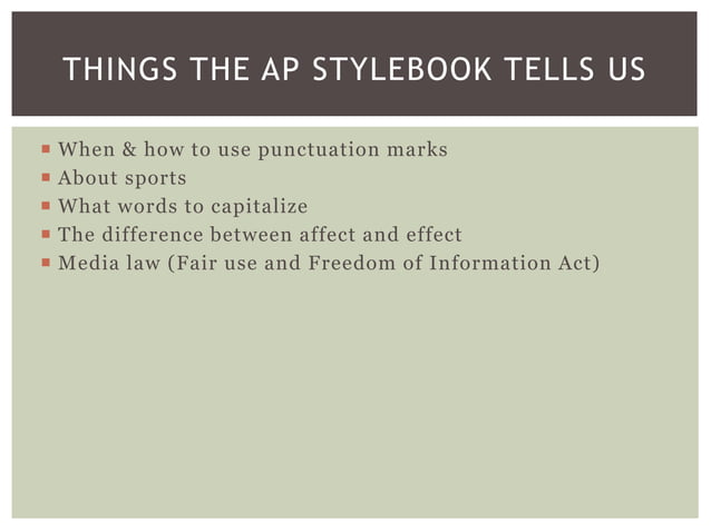 Copy-editing NewSymbols and AP Style.ppt | College Football | College ...