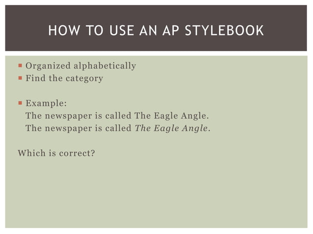 Copy-editing NewSymbols and AP Style.ppt | College Football | College ...