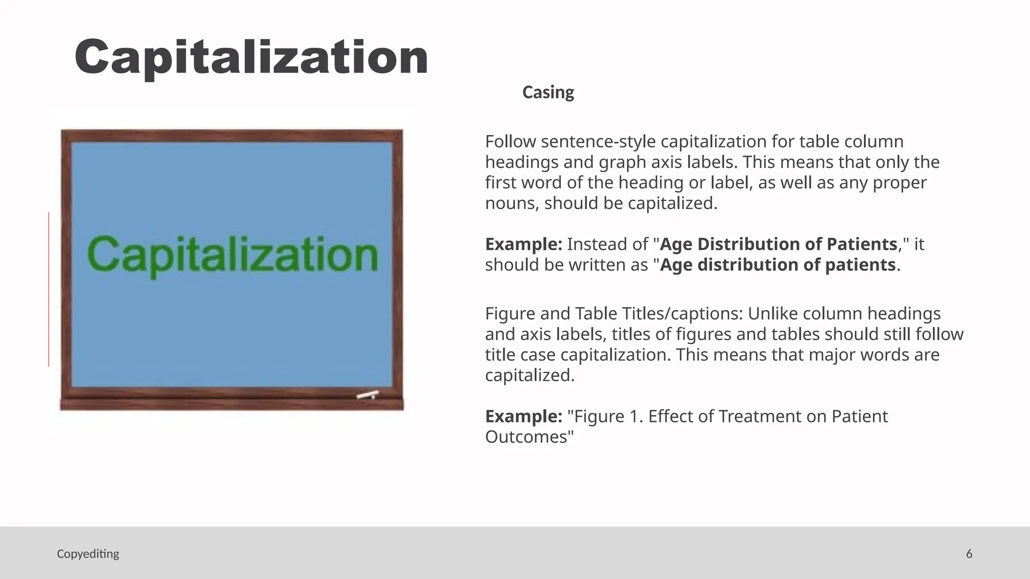 An update on copy editing. Basic technical points for consideration. | PPTX