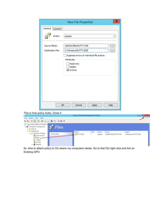 Copy files on all computers using group policy | DOC