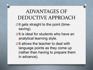 Approaches to the teaching of grammar | PPTX