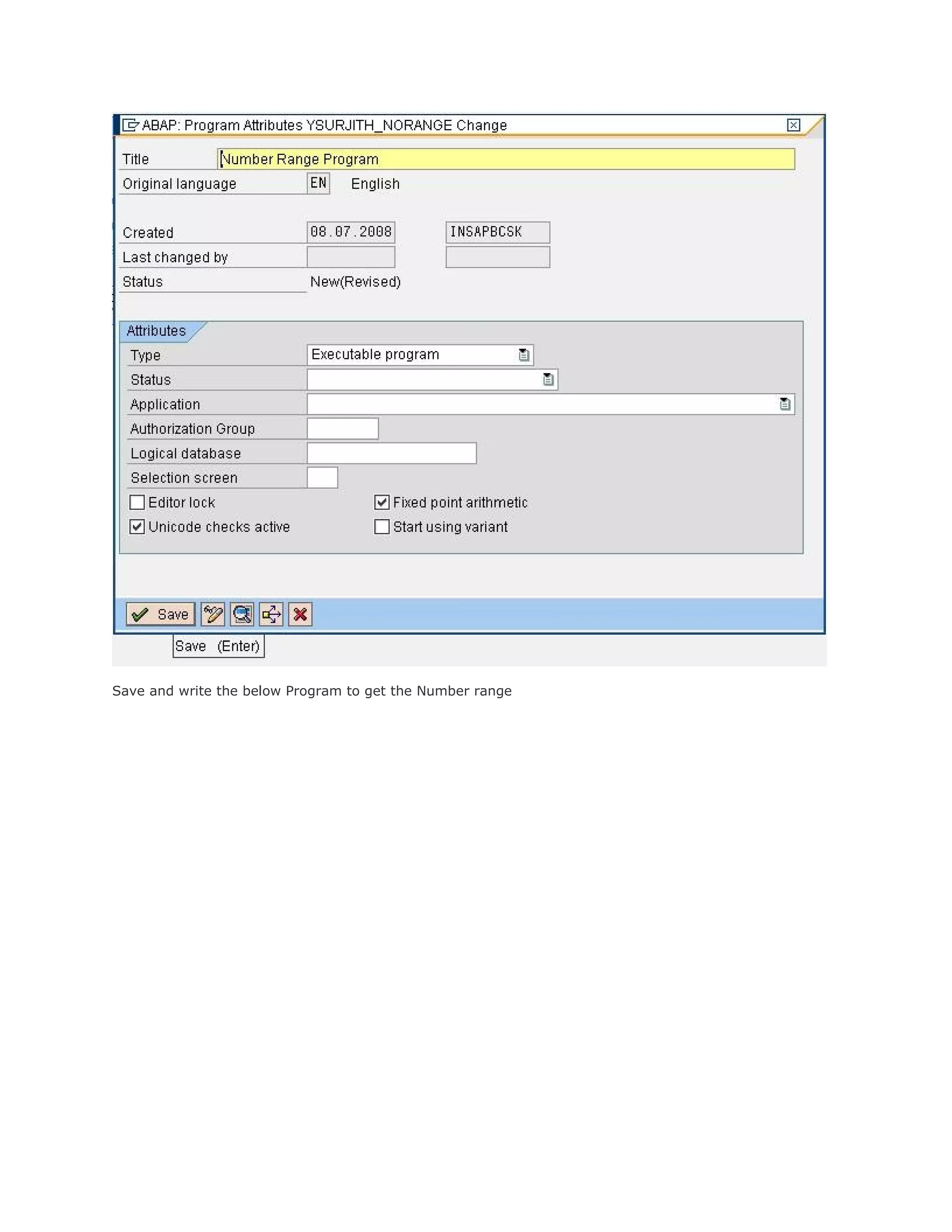 Copying number ranges in SAP FICO ECC | DOC