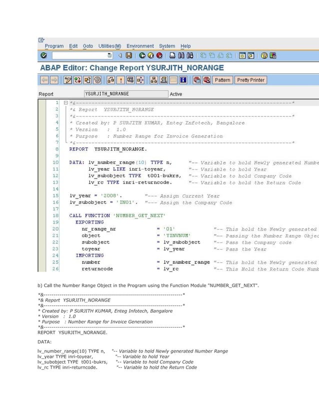 Copying number ranges in SAP FICO ECC | PDF