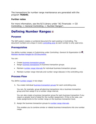 Copying number ranges in SAP FICO ECC | DOC
