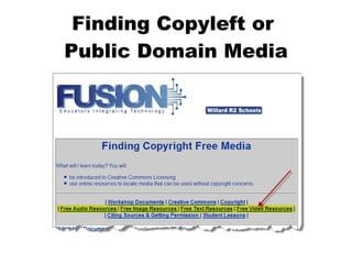 Finding Copyright Free Media | PPT