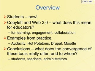 Copyleft and Web 2.0: Opportunities for engaging learners | PPT