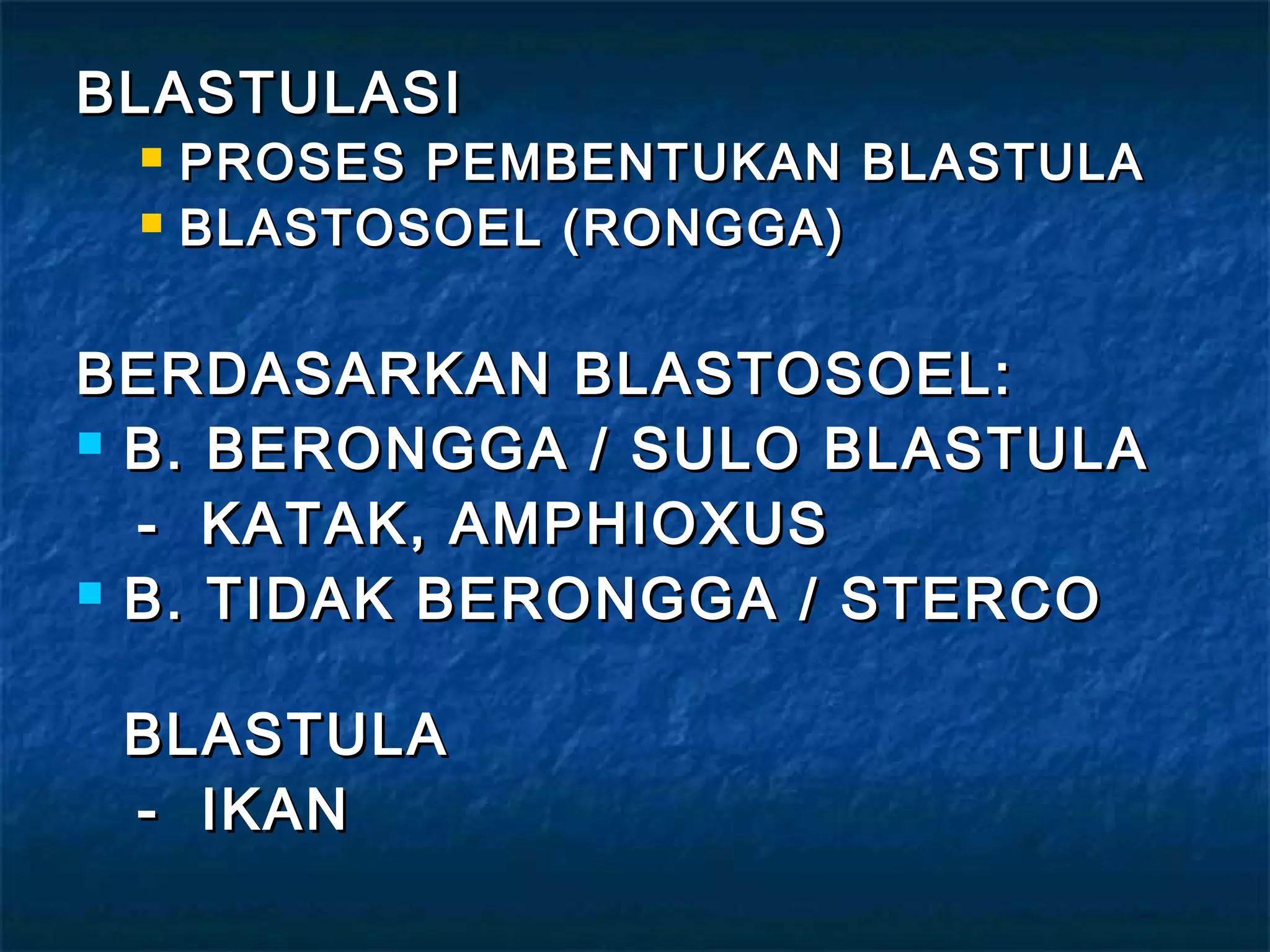 Perkembangan Embrio | PPT