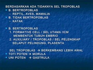 Perkembangan Embrio | PPT