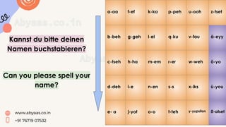 Introduction to German A1 for Certification exam | PDF