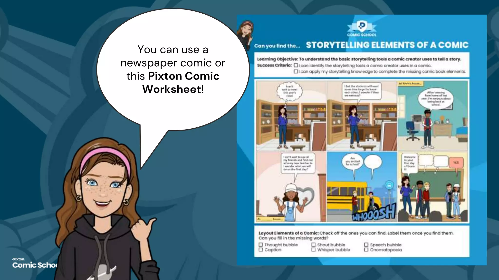 Elements of a Comic - | PPTX