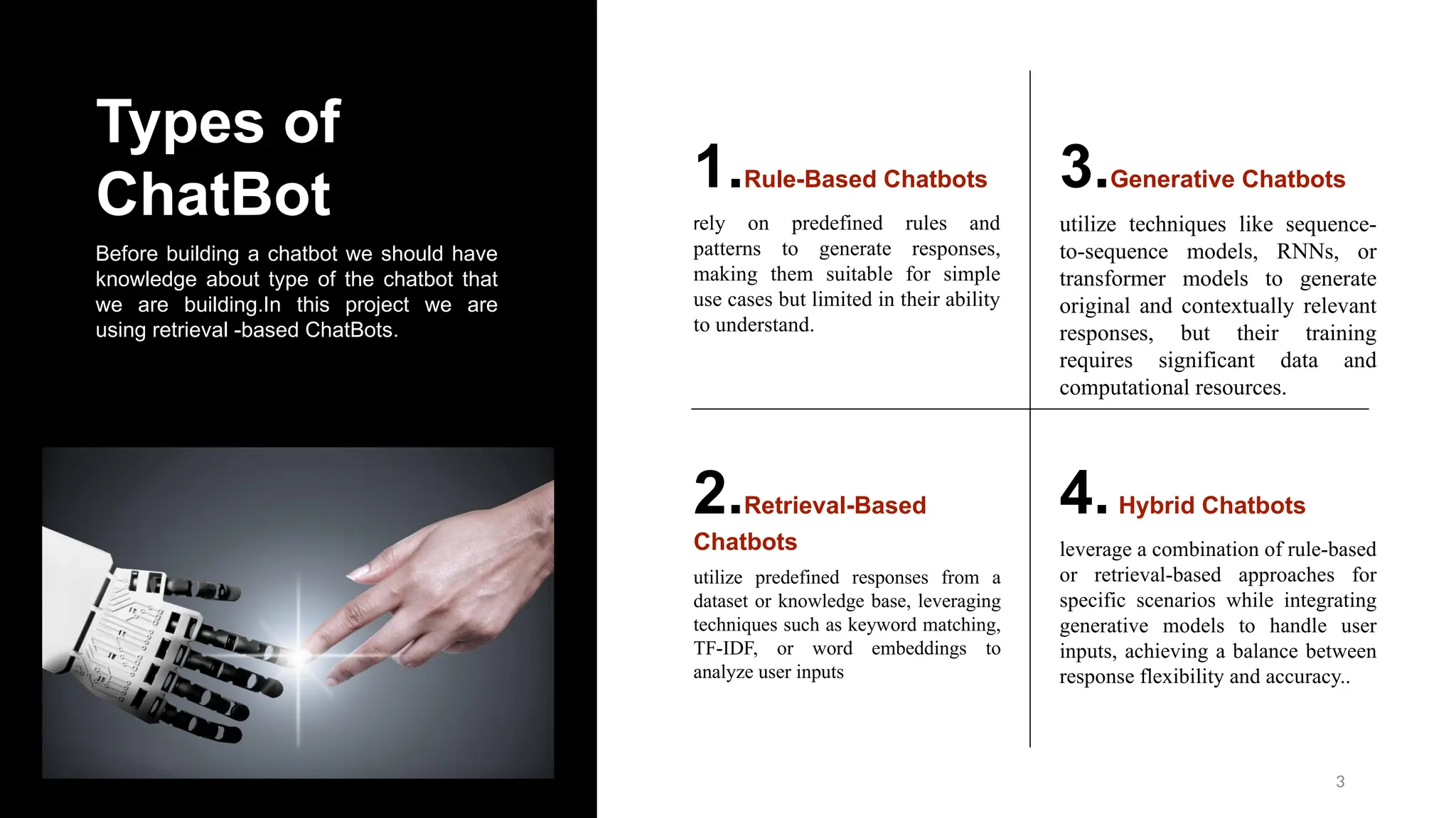 Chatbot using Natural Language processing. | PPTX