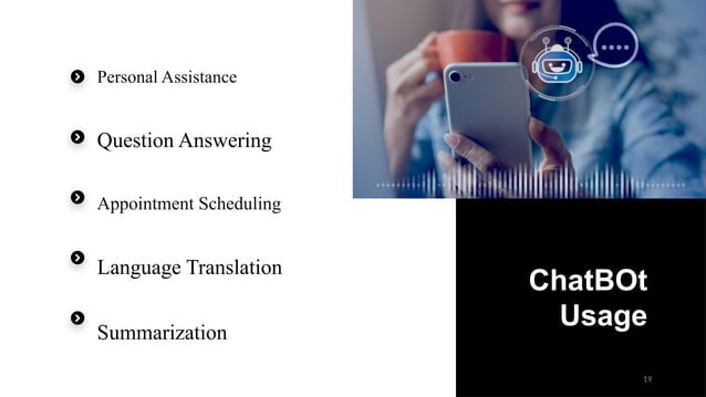Chatbot using Natural Language processing. | PPTX | Web Development | Internet