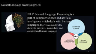 Chatbot using Natural Language processing. | PPTX