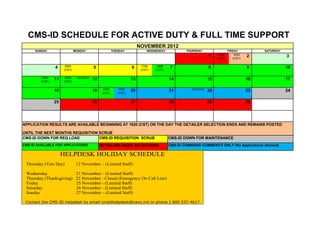 CMS-ID 2012 active calendar | PDF | National & Civic Holidays | Holidays
