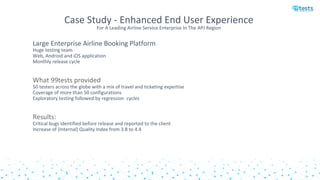 Assure End User Experience By Testing In Real World Scenarios | PPT