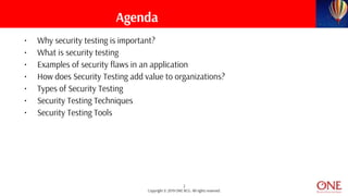 What is security testing and why it is so important? | PPTX