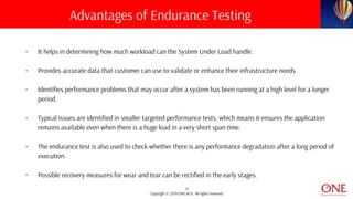 What is Load, Stress and Endurance Testing? | PPTX