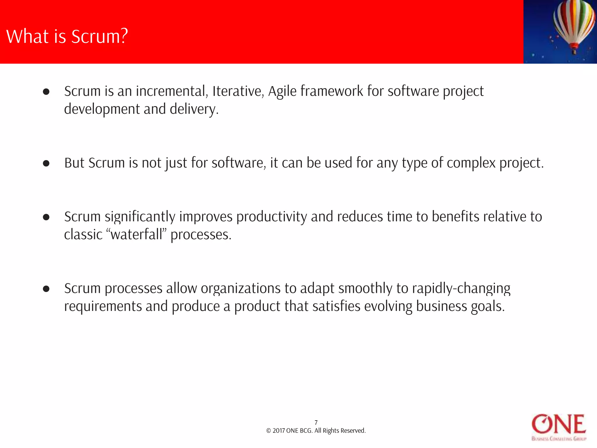 What is Agile and Scrum, their guiding principles and methods? | PPT