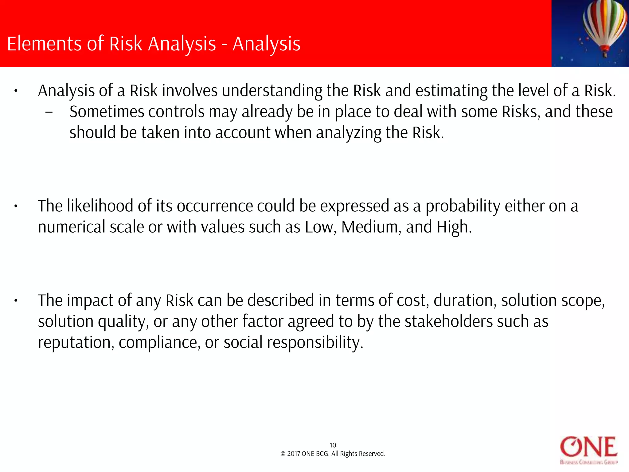 Software risk analysis and management | PPTX