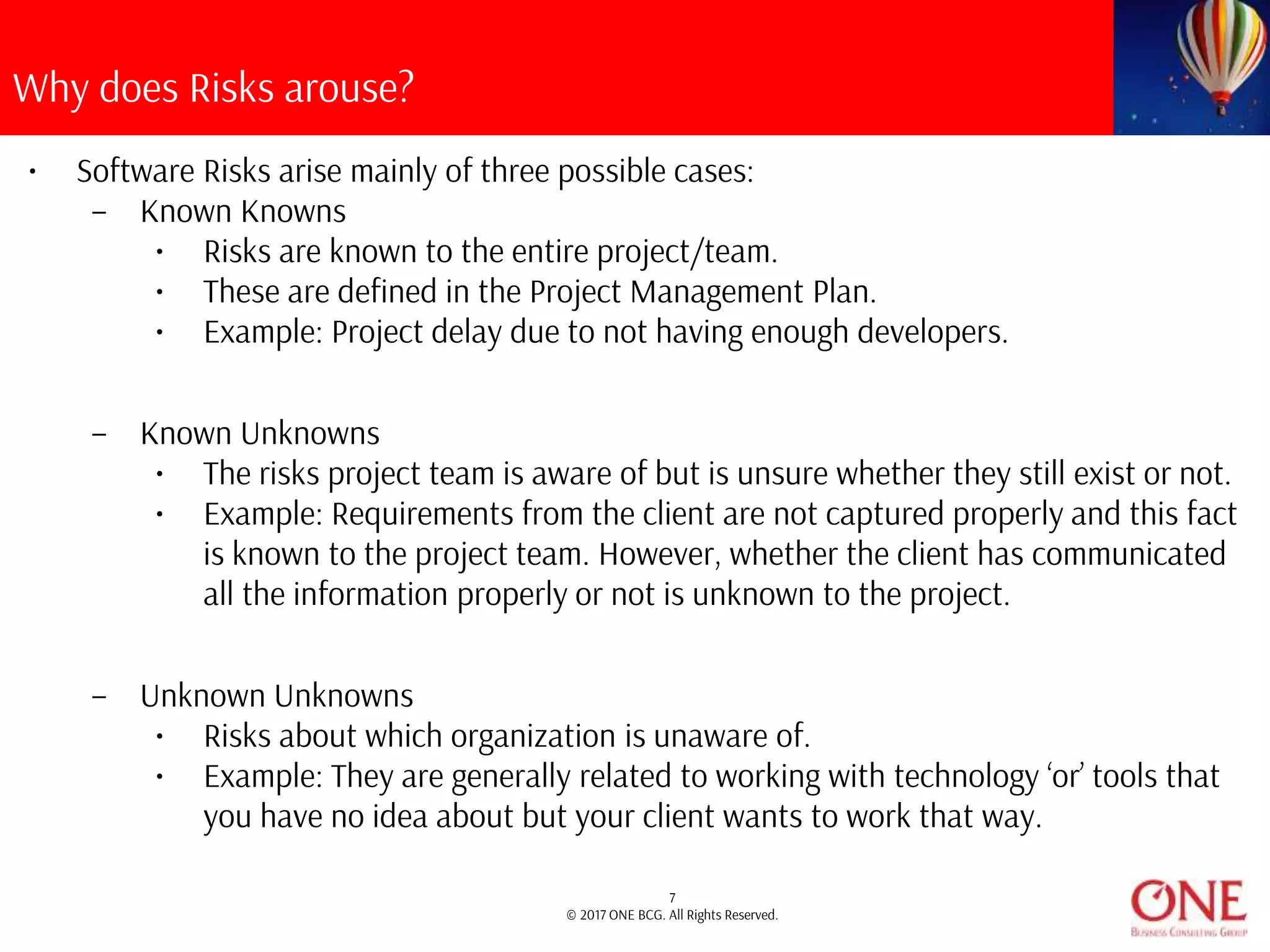 Software risk analysis and management | PPTX
