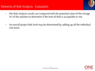 Software risk analysis and management | PPTX