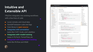 Building High-Quality Datasets & Computer Vision Models with FiftyOne | PPT