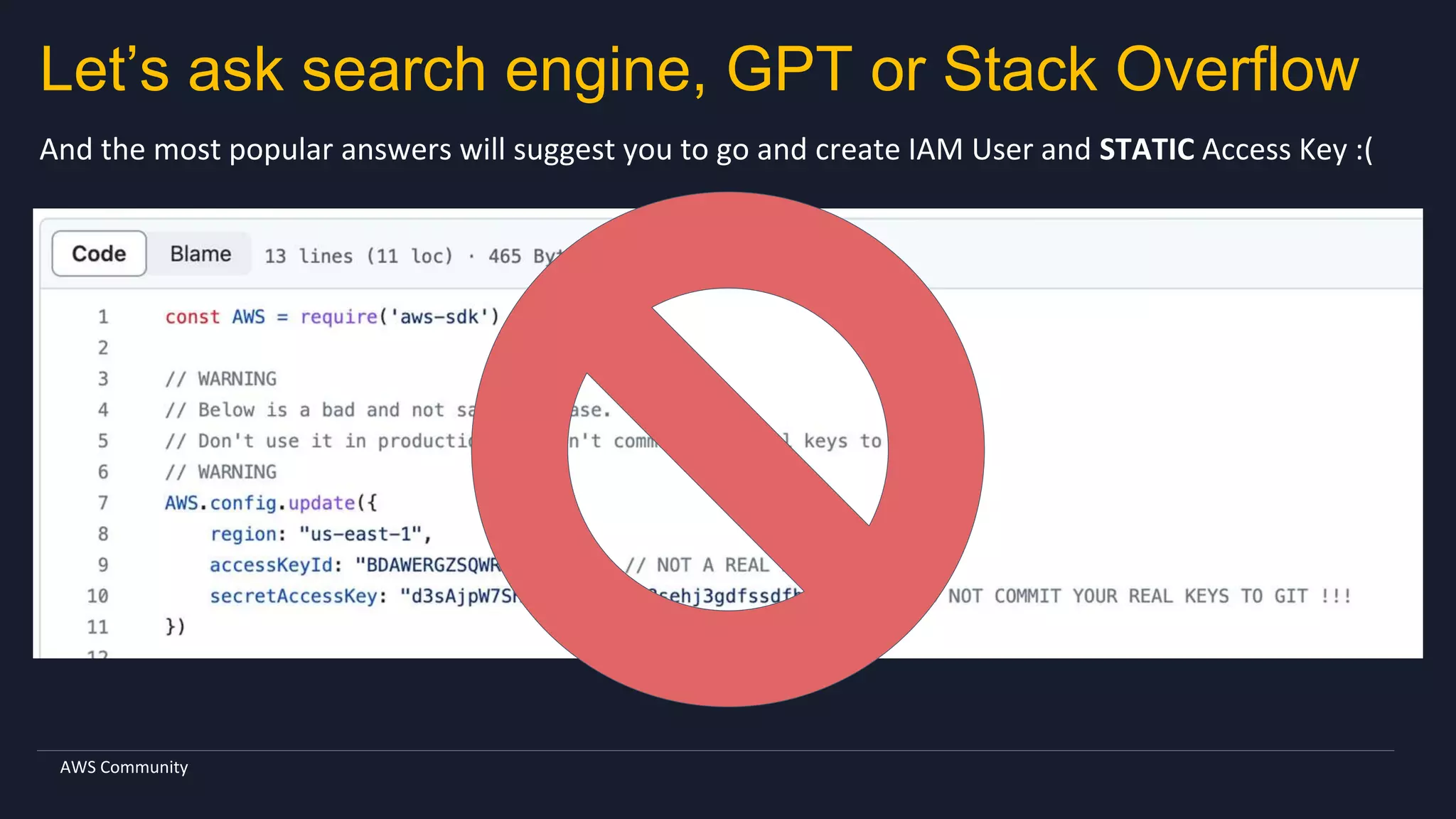 Security Basics in AWS or How To Get Rid of Hardcoded Credential and Reduce Data Leakage Risks ...