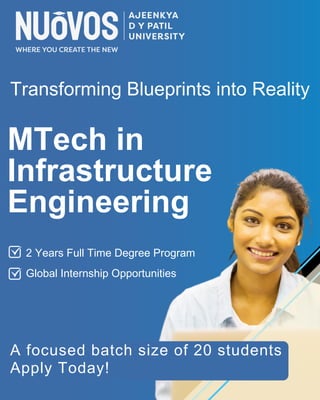 M.Tech Infrastructure Engineering| MTECH Program | PDF