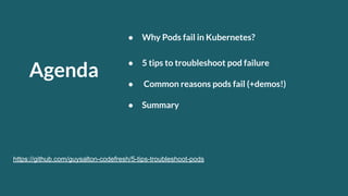 5 Simple Tips for Troubleshooting Your Kubernetes Pods | PPT