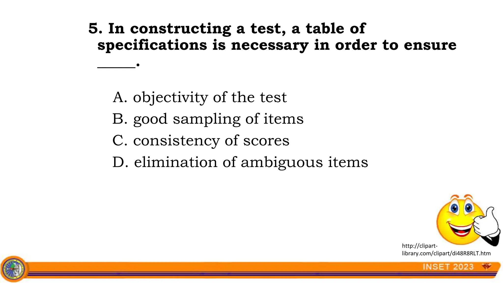 Copy of 9-Guidelines Multiple Choice and Matching Type Tests.pptx