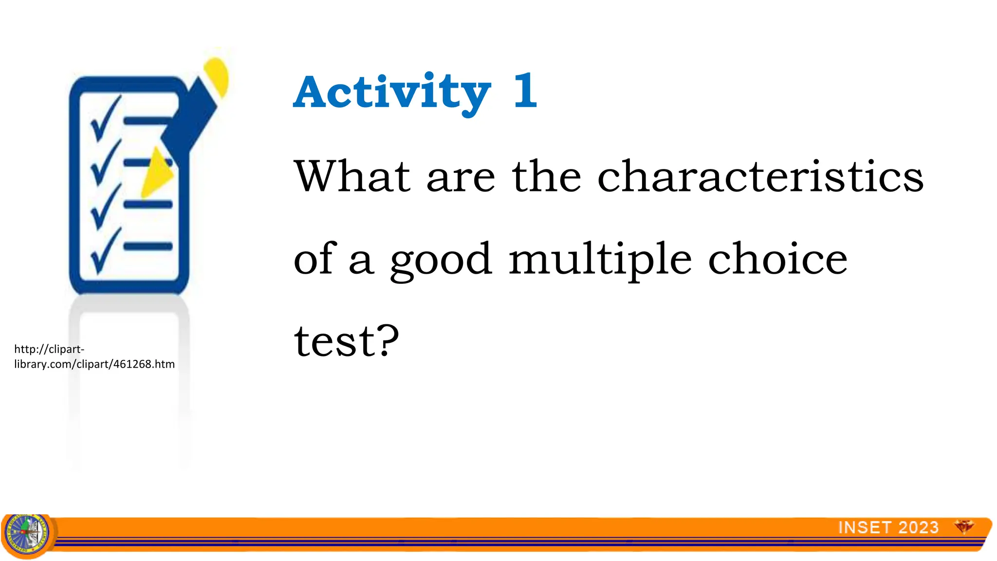 Copy of 9-Guidelines Multiple Choice and Matching Type Tests.pptx