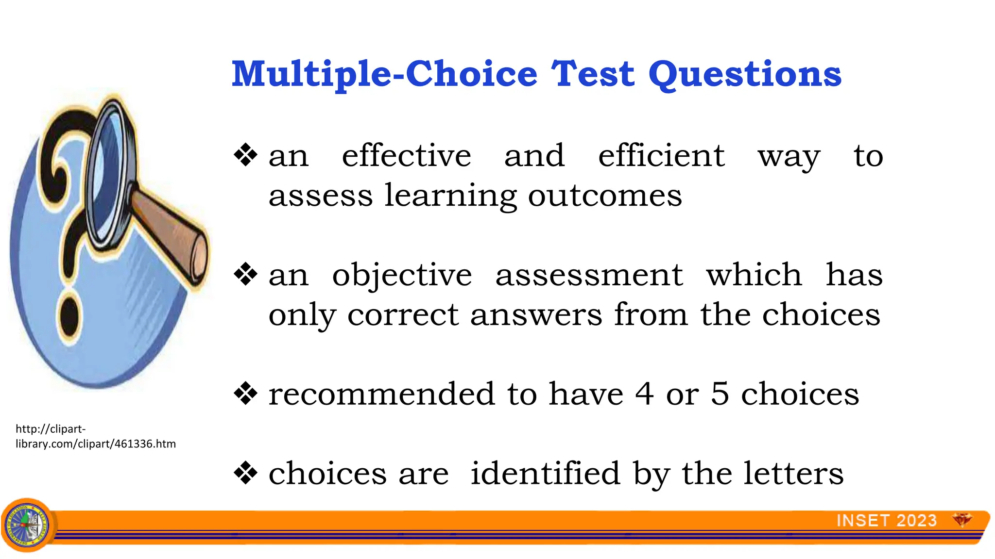 Copy of 9-Guidelines Multiple Choice and Matching Type Tests.pptx