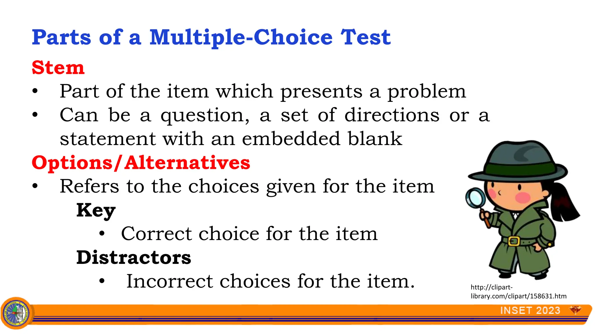 Copy of 9-Guidelines Multiple Choice and Matching Type Tests.pptx