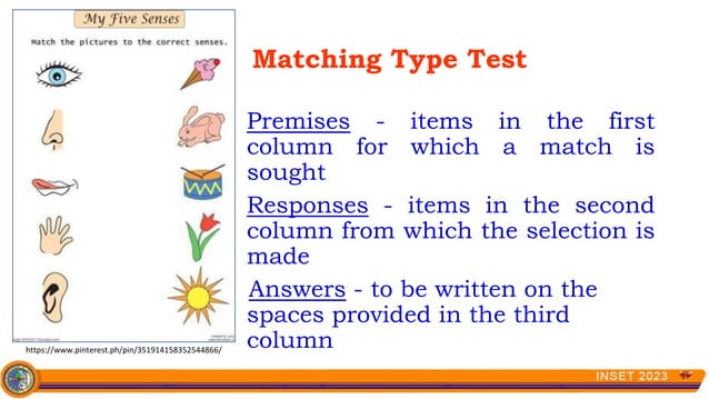 Copy of 9-Guidelines Multiple Choice and Matching Type Tests.pptx ...