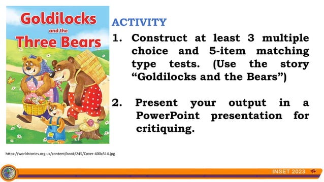 Copy of 9-Guidelines Multiple Choice and Matching Type Tests.pptx ...