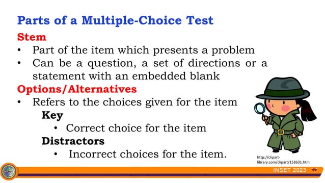 Copy of 9-Guidelines Multiple Choice and Matching Type Tests.pptx ...