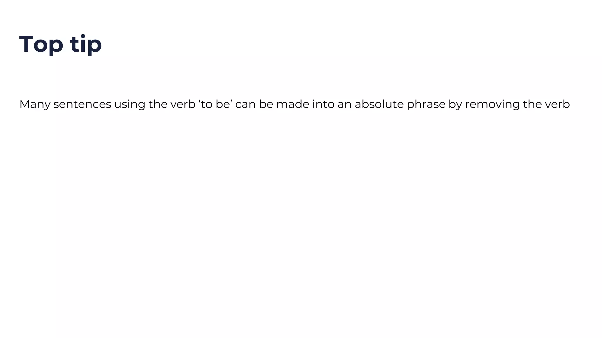 The absolute phrases | PPTX