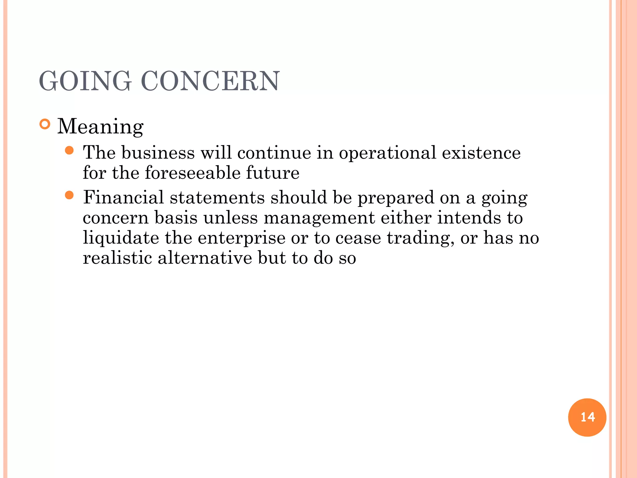 Accounting Concepts and Principles with Examples | PPT