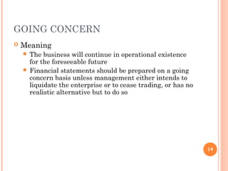 Accounting Concepts and Principles with Examples | PPT