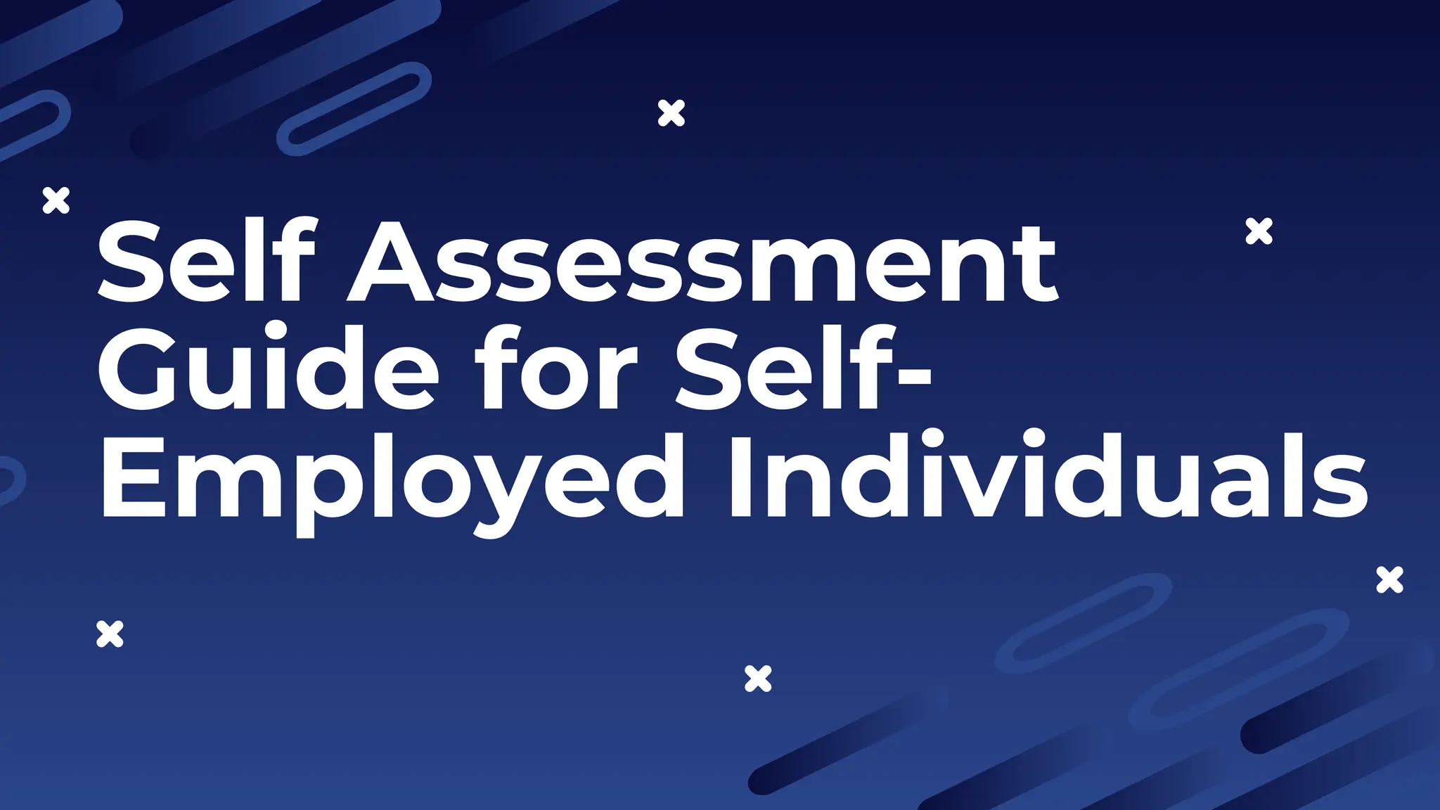 Self-assessment for self-employed individuals | PDF