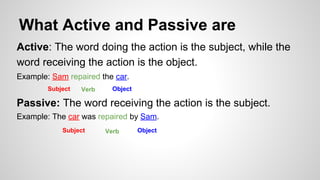 Copy of active v.s. passive voice | PPT