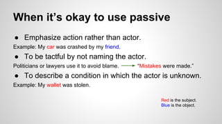 Copy of active v.s. passive voice | PPT