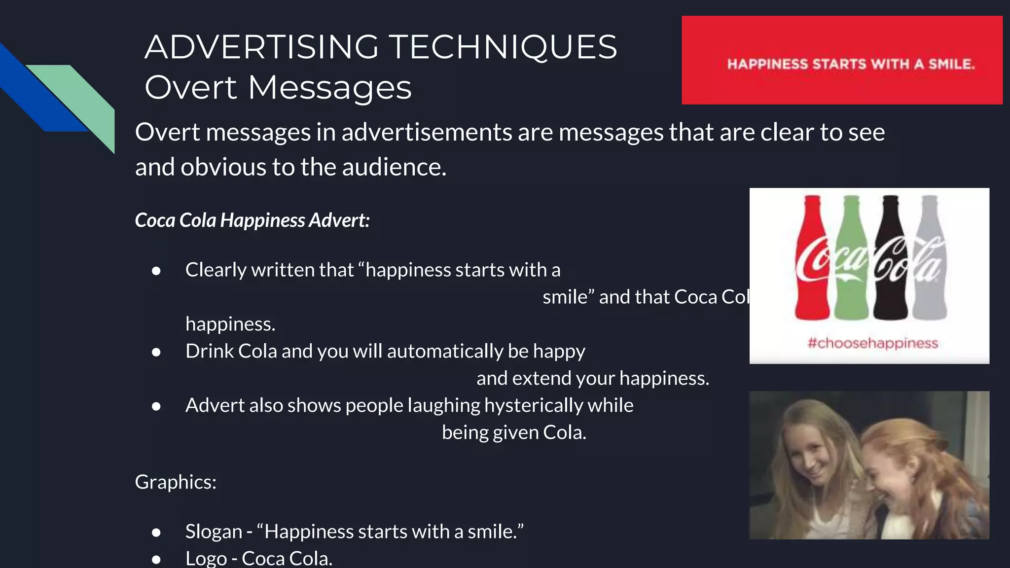 Structure and Techniques of Television Advert | PPT