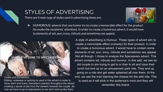 Structure and Techniques of Television Advert | PPTX